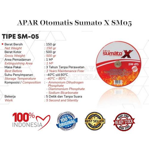 Promo Sumato X SM 05 Apar Mini Pemadam Api Otomatis Apar Mobil Garansi ...
