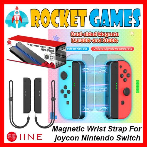 Jual IINE Magnetic Grip Wrist Hand Strap for Joycon Nintendo Switch ...