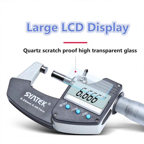 Jual Digital Micrometer; Micrometer Digital, 0-25mm Resolusi 0.001mm ...