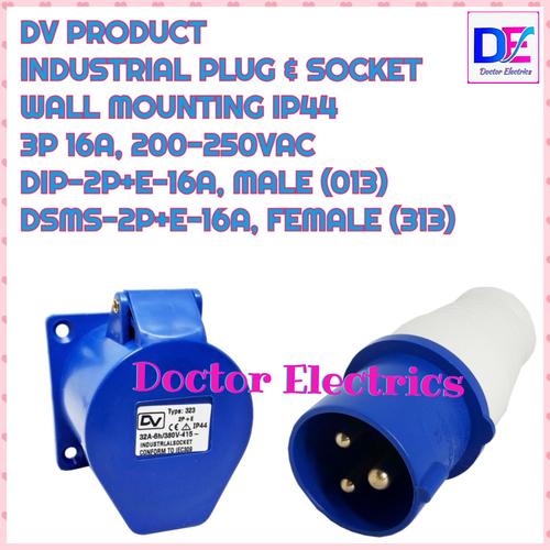Jual DV IP44 WALL MOUNTING INBOW 3P 16A 2E+E DIP-2P+E-16A DSMS-2P+E-16A ...