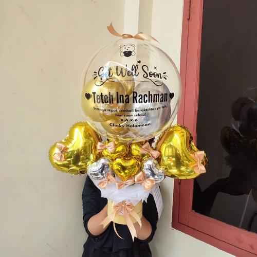 Jual Balon Foil Buket Balon Opening Ulang Tahun Bloom Box Balon Kaisha ...