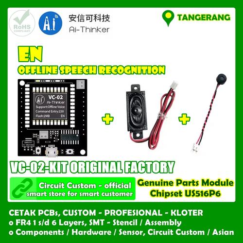 Jual Ai Thinker Modul Smart Voice Offline VC-02 / VC 02 / VC02 KIT NodeMCU Type Micro USB Base ...