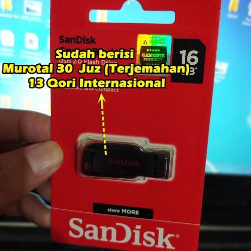 Jual Flashdisk Murottal Alquran USB Murotal Qur'an 30 Juz Plus ...
