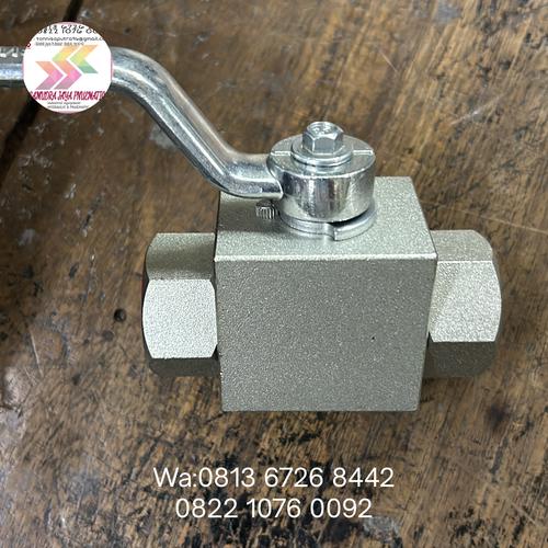 Jual BALL VALVE HYDRAULIC CARBON STEEL 500BAR 1/2" NPT/ BALL VALVE 2 ...