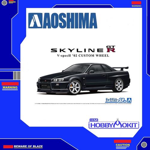 Jual AOSHIMA 1/24 NISSAN BNR34 SKYLINE GT-R V-SPECⅡ '02 CUSTOM WHEEL ...