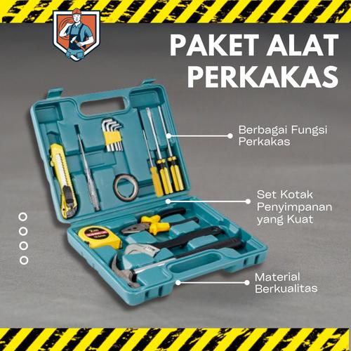 Jual Set Alat Perkakas Lengkap Tool Kit kotak Obeng Tang Palu Hand ...