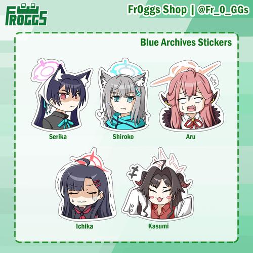 Jual Sticker Set - Blue Archive - Kota Bandung - Fr0ggs Shop | Tokopedia