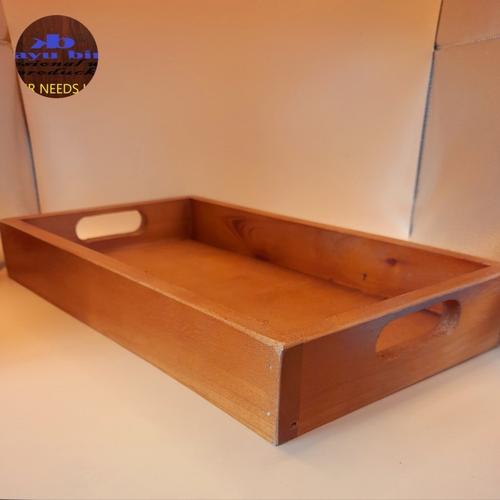 Jual nampan baki kayu wooden tray panjang 50 cm (wt23) - 50x50x4,5 ...