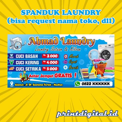 Jual Cetak Banner Laundry Murah - Spanduk Laundry Custom Desain ...