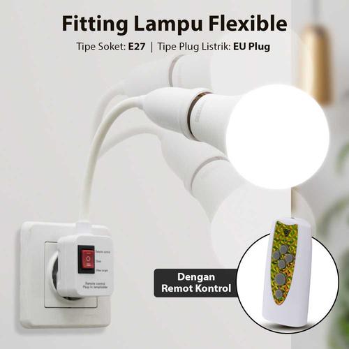 Jual Fitting Lampu Bohlam Sambungan Fitting Extension Adaptor Fleksibel ...