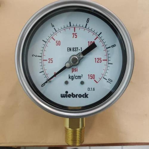Jual Pressure gauge; Analog Pressure Gauge wiebrock 10kg/cm2 (10 bar ...