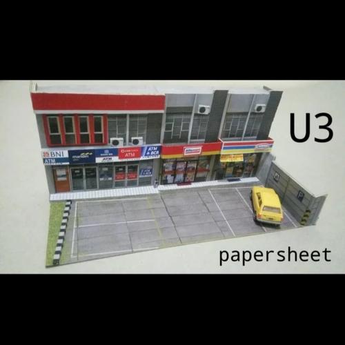 Jual Diorama Papercraft Ruko U3 skala 1:64 - Kota Malang - SLEEPSHEET ...