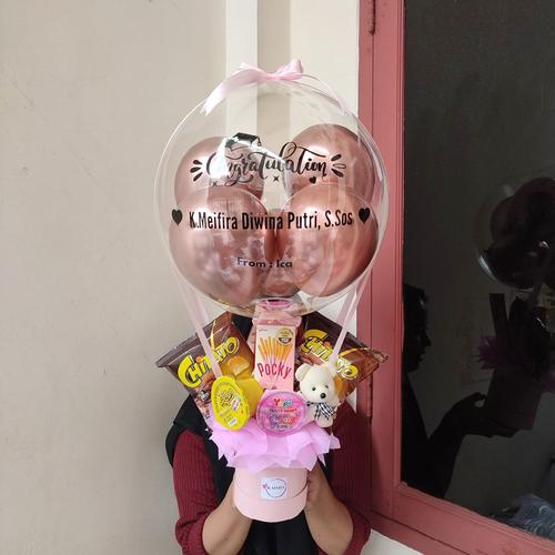 Jual Buket Balon Bucket Snack Bouquet Balon - Biru - Jakarta Timur ...