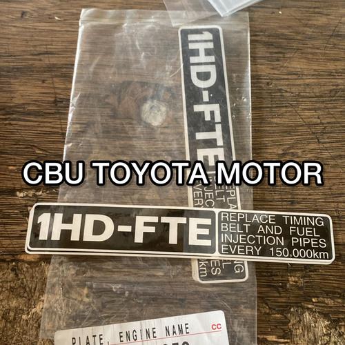 Jual STIKER STICKER LABEL SERVICE TIMING BELT ENGINE DI COVER TIMING ...