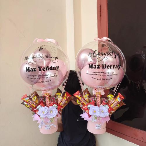 Jual Buket balon bouquet balon bucket balon snack ulang tahun - Custom ...