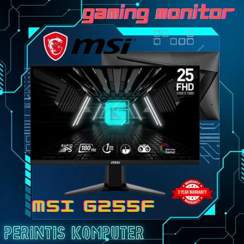 Jual MSI G255F 25" Inch - FHD IPS 180Hz 1Ms HDMI DP Gaming Monitor ...