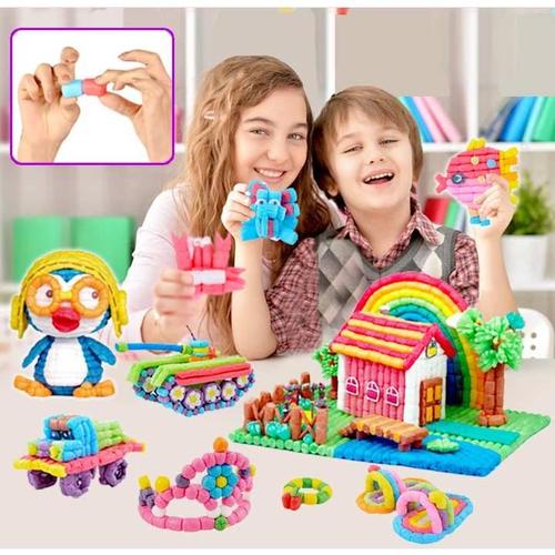 Jual [ST]Mainan Art and Craft biji busa jagung DIY Corn Kernel Building ...