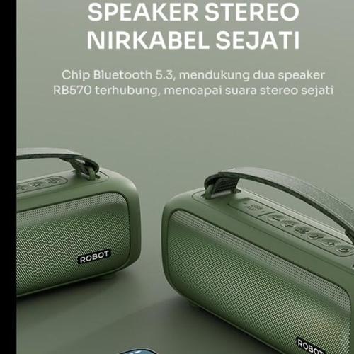 Jual Speaker Bluetooth Portable Robot RB570 Bass Boost RGB Light IPX5 ...