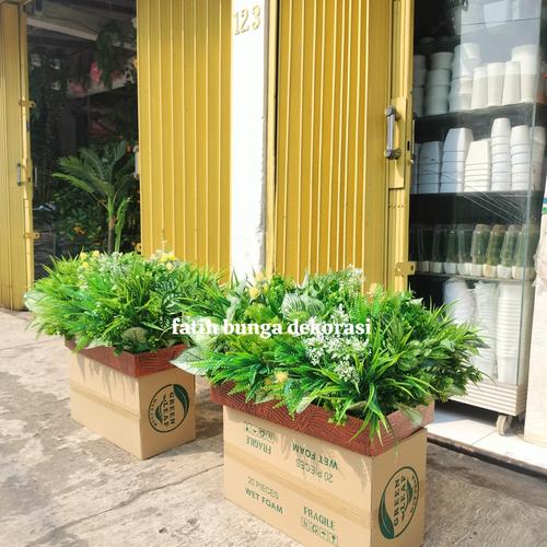 Jual Partisi Tanaman Rimbun dan Tebal//Tanaman Mix// Tanaman Buatan ...