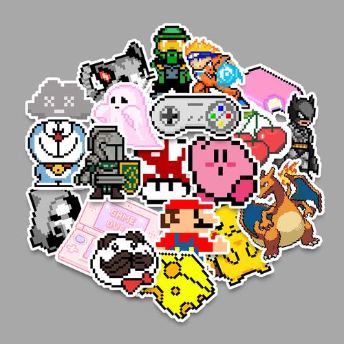 Jual STICKER PACK TUMBLR - PIXEL ART [20 PCS] - Kab. Tangerang - Yeager ...