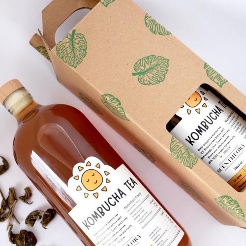 Jual KOMBUCHA TEA / TEH KOMBUCA 1 LITER BOTOL KACA - Original, 1 LITER ...