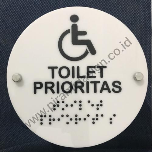 Jual Sign braile toilet prioritas disable difabel - Kota Surabaya ...