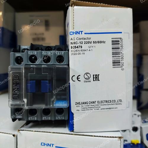Jual Contactor Kontaktor NXC-12 3P 12A 220Vac CHINT - Jakarta Pusat ...