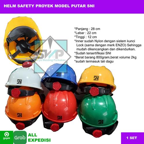 Jual HELIOS helm proyek fastrack SNI/helm safety helmet fast track ...