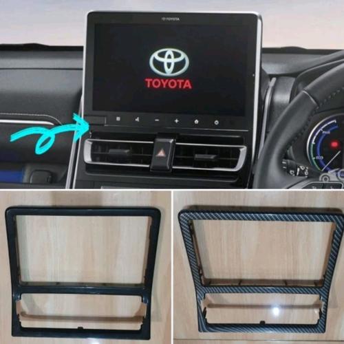 Jual Frame Panel Tape Audio Head Unit Toyota Innova Zenix - Carbon ...
