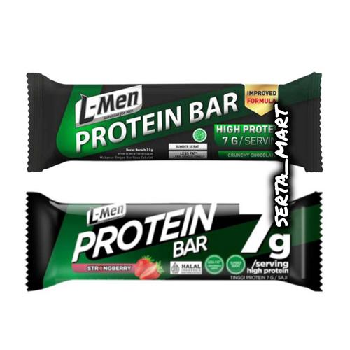 Jual L-Men Protein Bar Chocolate 25gr - Lmen / L Men Crunchy Bar Coklat ...