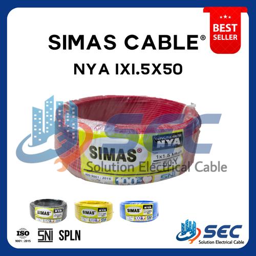 Jual KABEL LISTRIK NYA 1x1.5x50Y SIMAS KABEL NYA SNI SPLN TEMBAGA - Kab ...