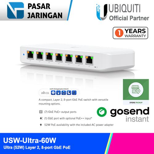Jual UBIQUITI USW-Ultra-60W 8 Port Layer Switch Gigabit PoE (52W ...