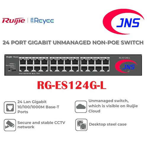 Jual Ruijie Reyee RG-ES124G-L 24-port 10/100/1000 Mbps unmanaged non ...