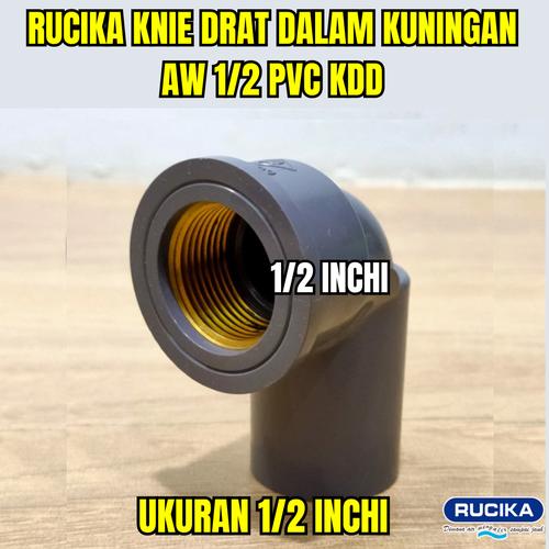 Jual Keni Sambungan KDD Kuningan Drat Dalam Pipa PVC KNIE AW Ukuran 1/2 ...