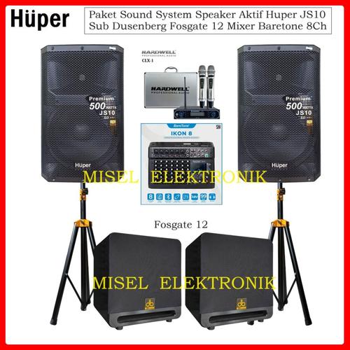 Jual Paket Sound System Outdoor Speaker 15 Inch Huper JS 10 Sub 12 Inch ...