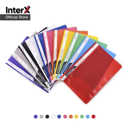 Jual Business File / Map Plastik / Map Snelhekter InterX Folio - Merah ...