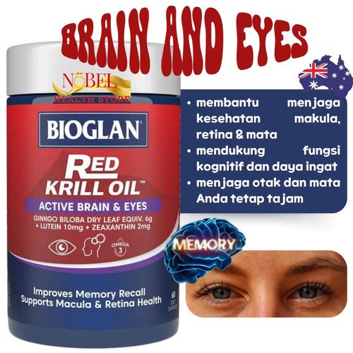 Jual bioglan red krill oil active brain & eyes 60 capsules - Kab. Tangerang - Nobel Health Store ...