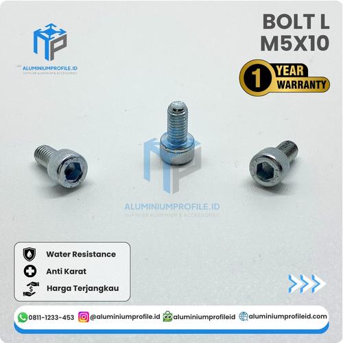 Jual BOLT L M5X10 GALVANEES PER 1 PCS SANGAT MURAH DAN BERKUALITAS ...