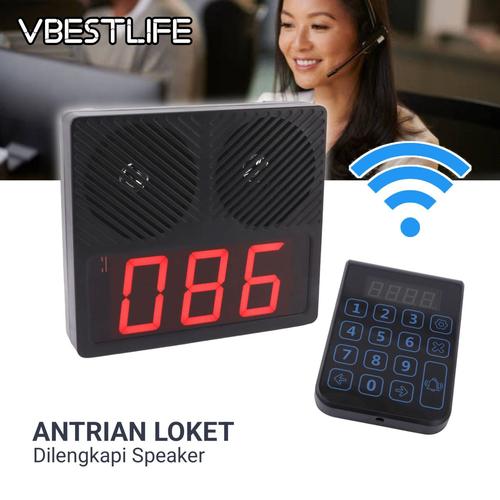 Promo Mesin Pemanggil Antrian Loket Wireless LED Display 3 FULLSET ...