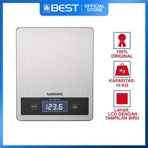 Jual Timbangan Digital SAMONO SW-KS03 SILVER Stainless Steel Smart ...
