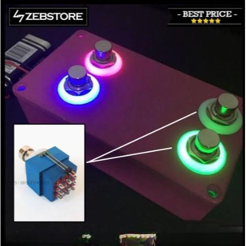 Jual Saklar Switch Pedal Effects Stomp Foot Push 3PDT 9Pin Ring Light ...