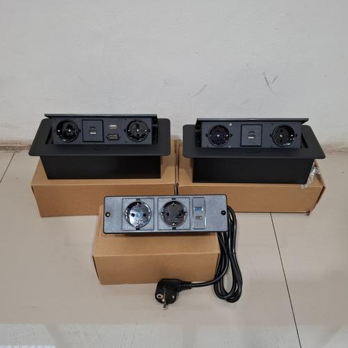 Promo Stop Kontak Tanam / Power Socket Full Metal 2 Socket USB Type A/C ...