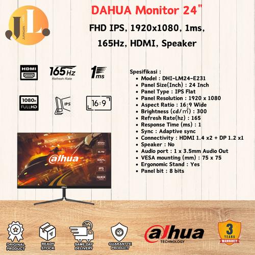 Jual Monitor Dahua 24" Inch DHI-LM24-E231 fhd ips hdmi Garansi Resmi - 24" B201S IPS, +KAYU ...