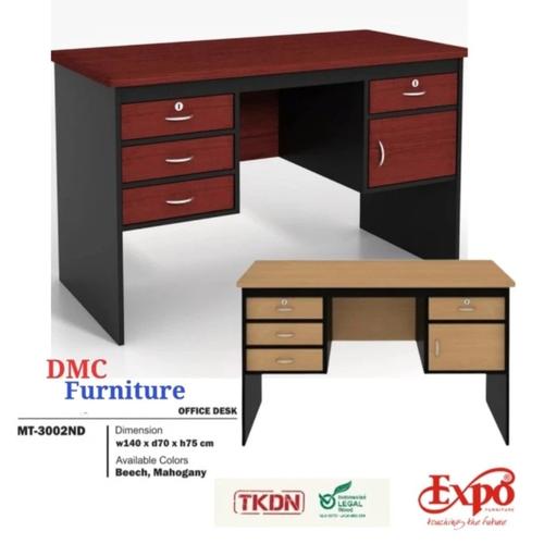 Jual Meja Kantor TKDN MT 3002 EXPO meja tulis 1 biro meja kantor 140 ...