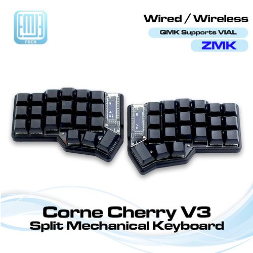 Jual CRKBD Corne Cherry V3 Prebuilt Ergo Mechanical Split Keyboard ...