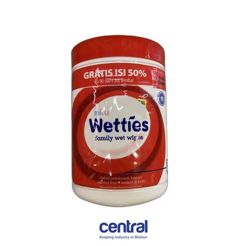 Jual MITU WETTIES Tisu Basah Fresh Clean Botol 90 Lembar Sheet Tissue ...
