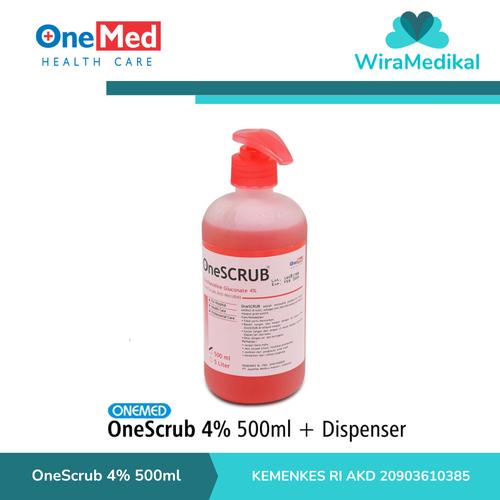Jual Onescrub 4% Hand Scrub OneMed 500ml, Sabun Antiseptic Surgical ...