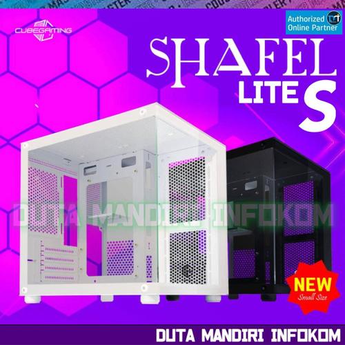 Jual Cube Gaming SHAFEL LITE S - Modern Aesthetic Panoramic Tempered ...