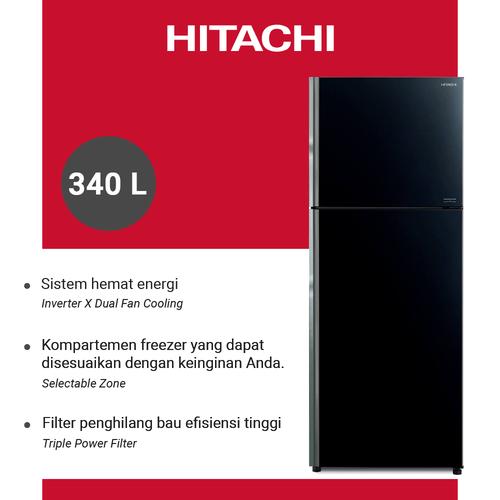 Promo HITACHI Kulkas 2 Pintu Inverter 340 Liter R-VGX40PGD9GBK Cicil 0% 3x - Jakarta Utara ...