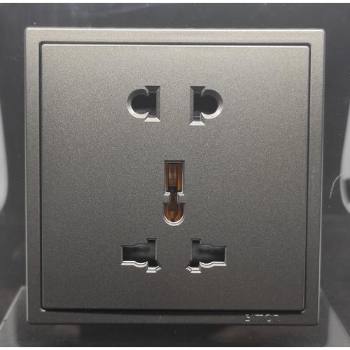 Jual SIMON I7 GREY UNIVERSAL SOCKET AND 2 PIN SOCKET / MULTI SOCKET ...